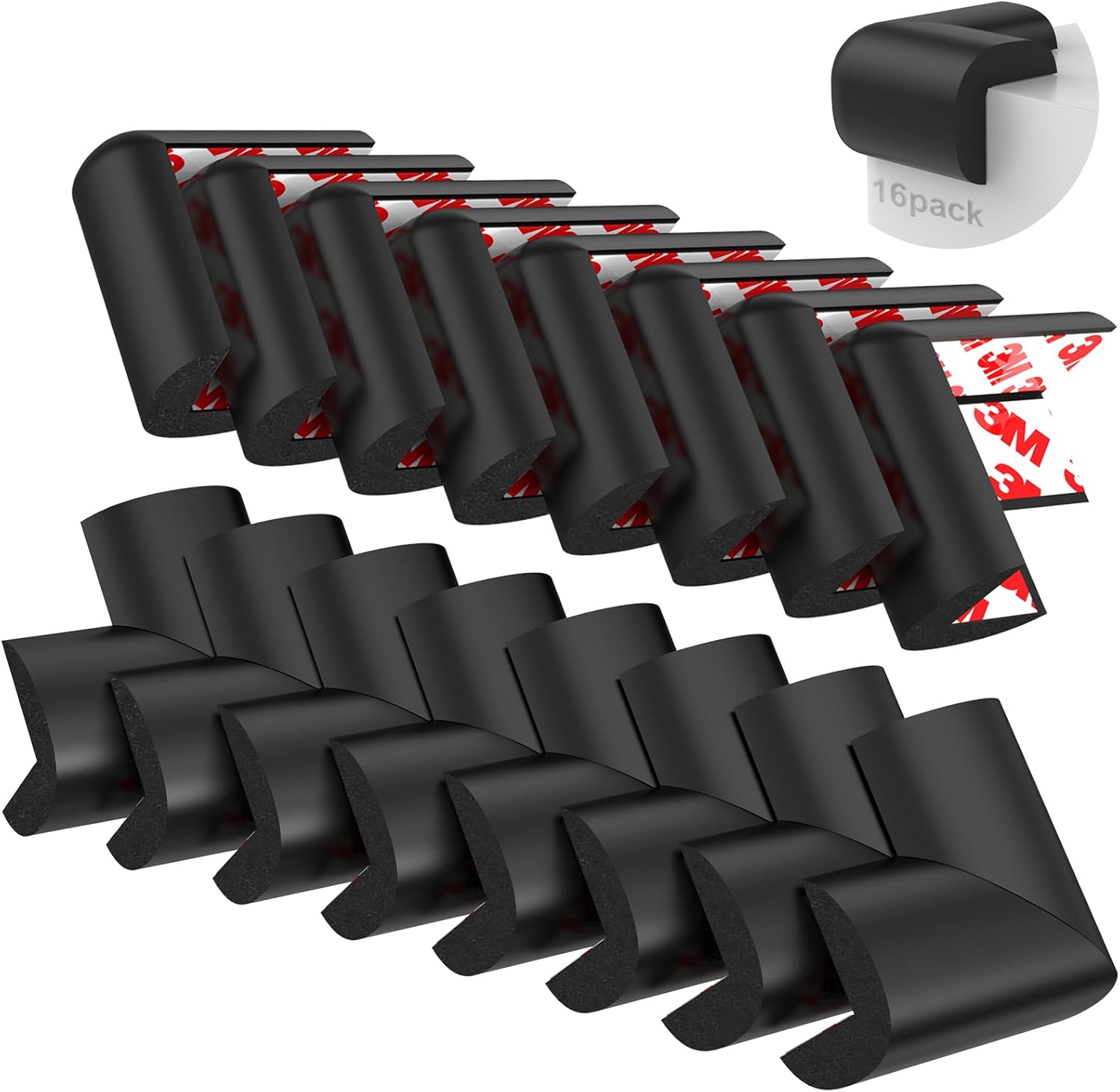 Baby Proofing Corner Guards, 8 Pack Pre-Taped Table Corner Protector ...
