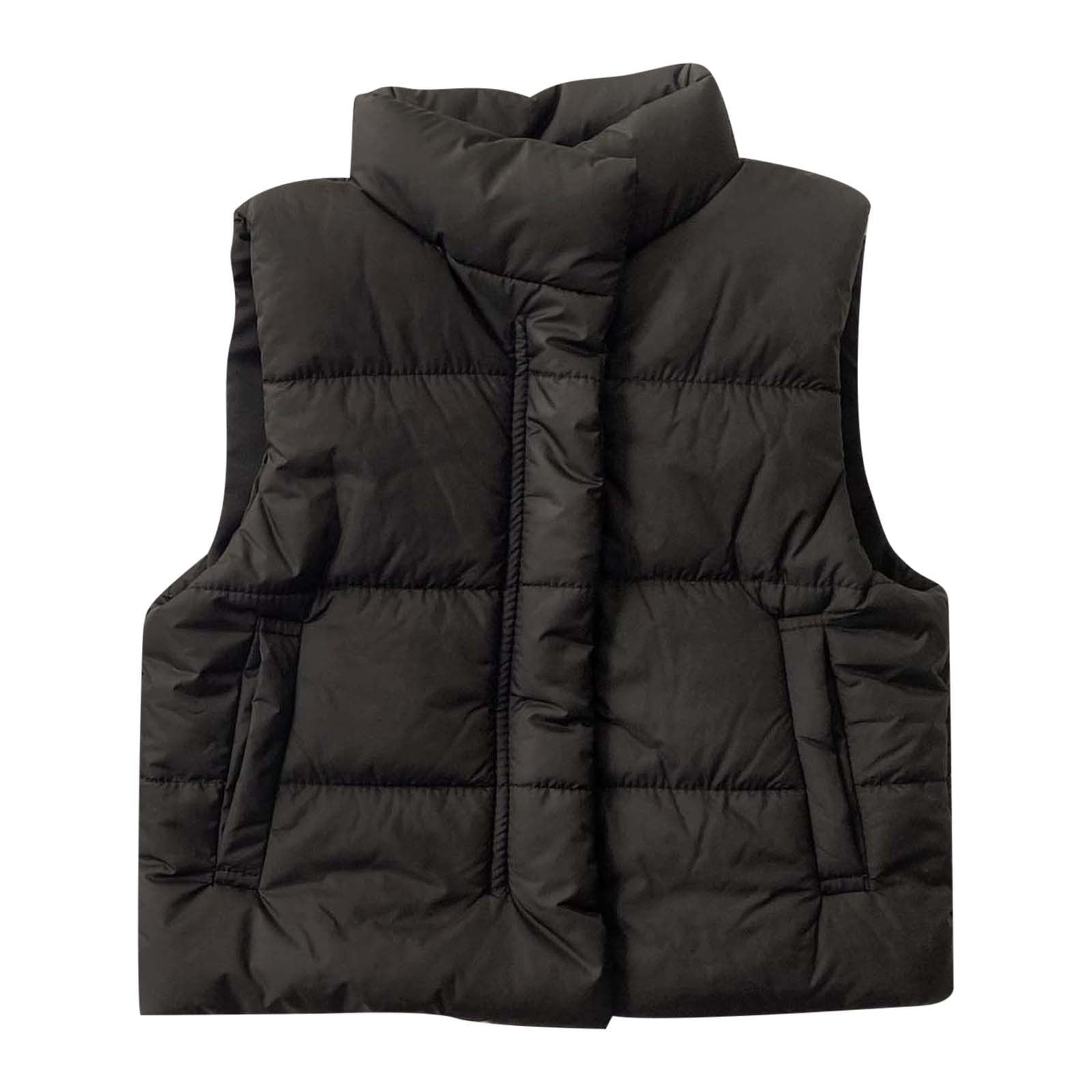 Baby Puffer Vest Girl Boy Heavyweight Sleeveless Jacket Zipper Up ...