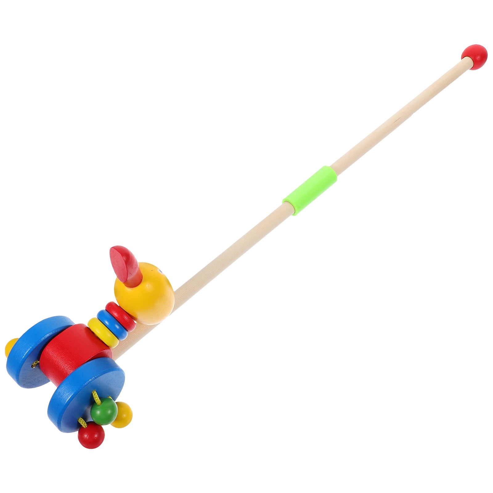 Baby Pushing Cart Toy Baby Toddler Walker Wooden Cart Toys Push Rod ...