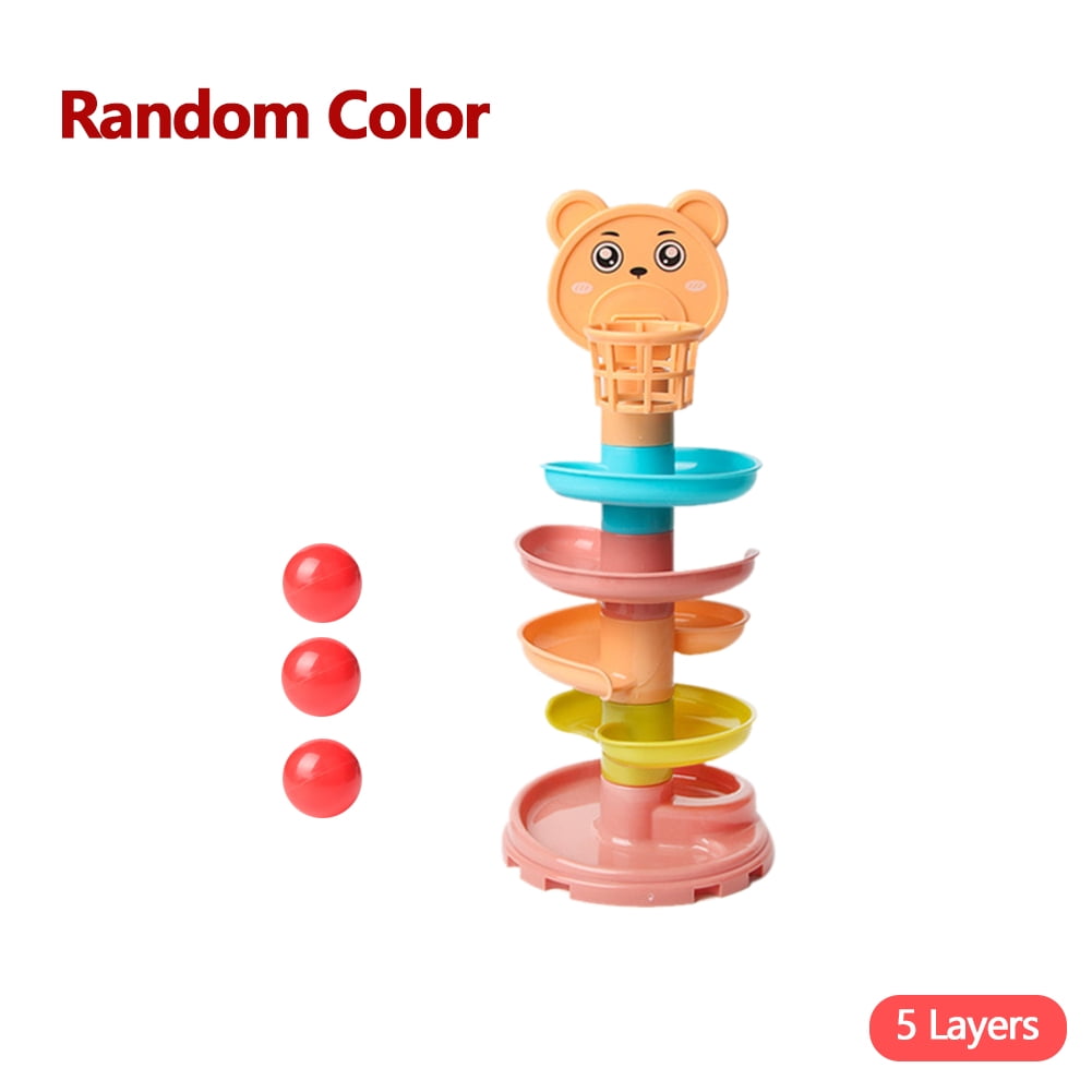 Baby Puzzle Kids Fun Track Turn Around 0-3 Years Old Track Rolling Ball ...
