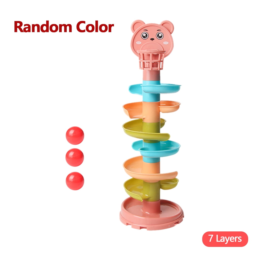 Baby Puzzle Kids Fun Track Turn Around 0-3 Years Old Track Rolling Ball ...