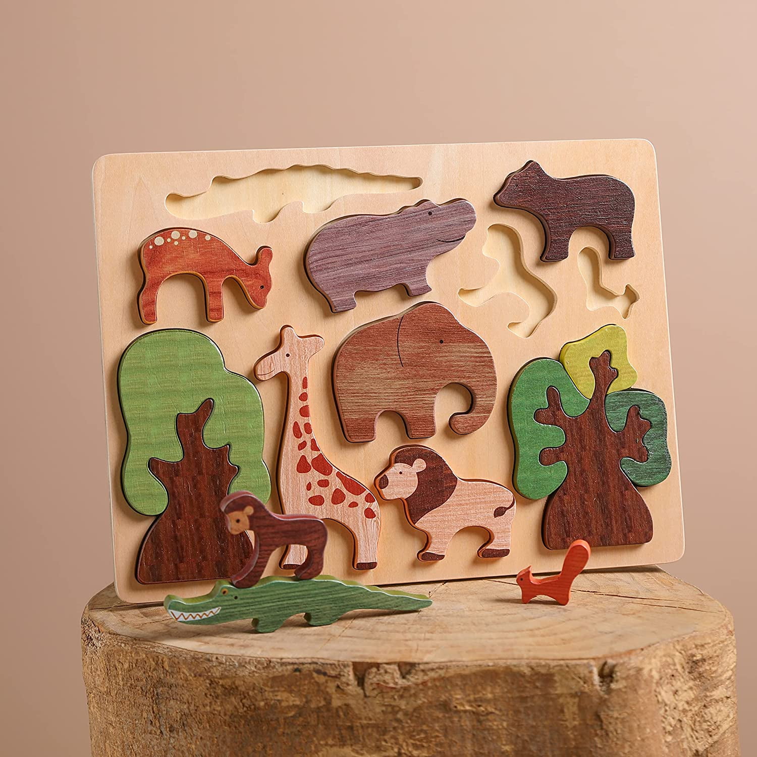Baby Puzzles - Wooden Puzzles for Toddlers - Baby Montessori ...