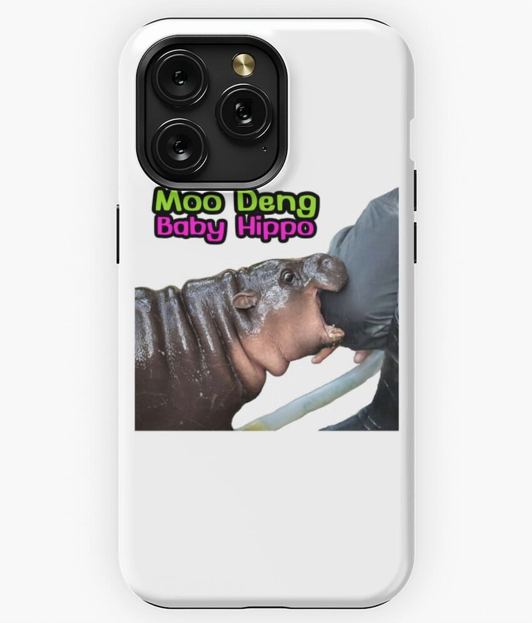 Baby Pygmy Hippo Moo Deng 9 Cute Animal Graphic A4535 Phone Case for ...