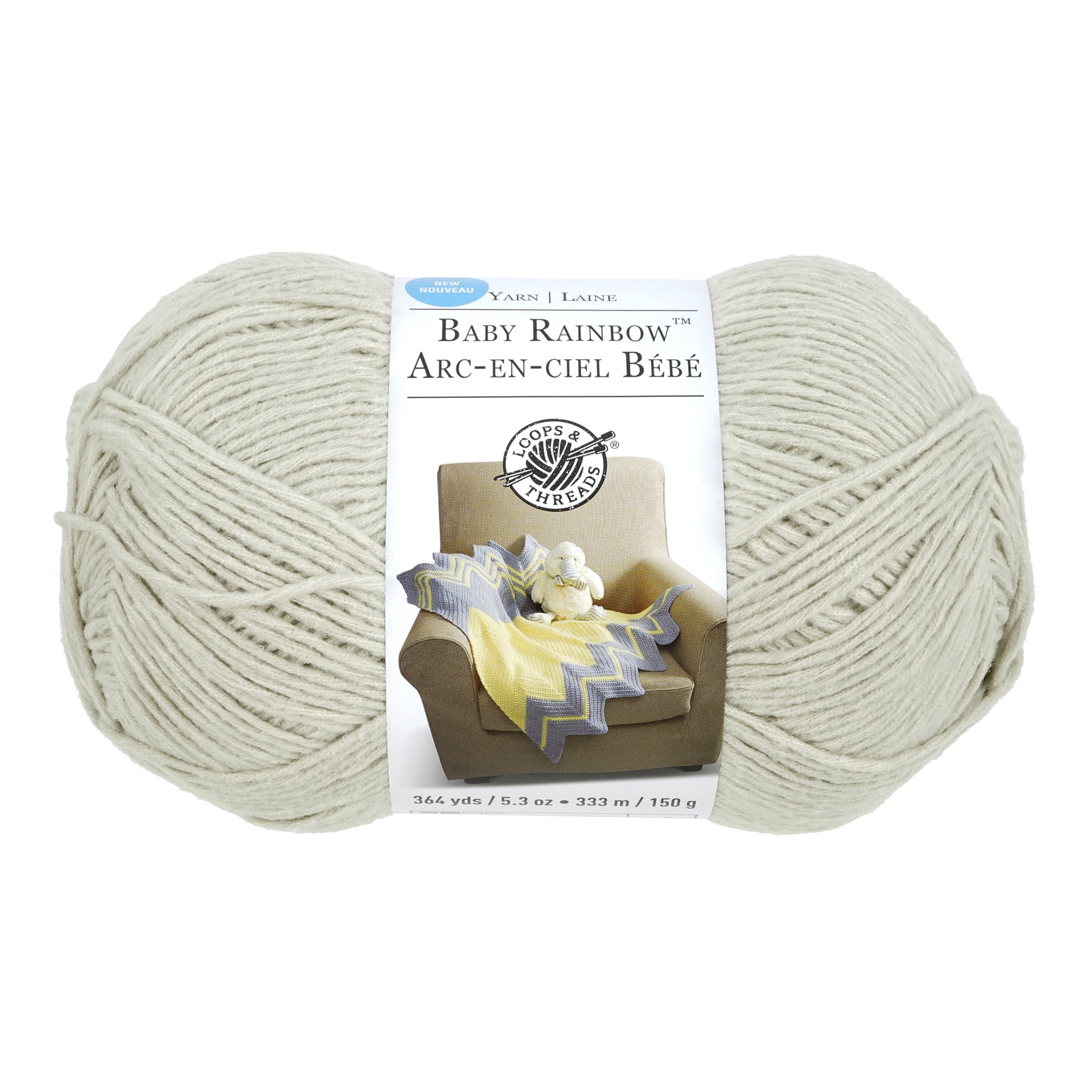 Baby Rainbow Yarn by Loops & Threads - Yarn for Knitting - Crochet ...