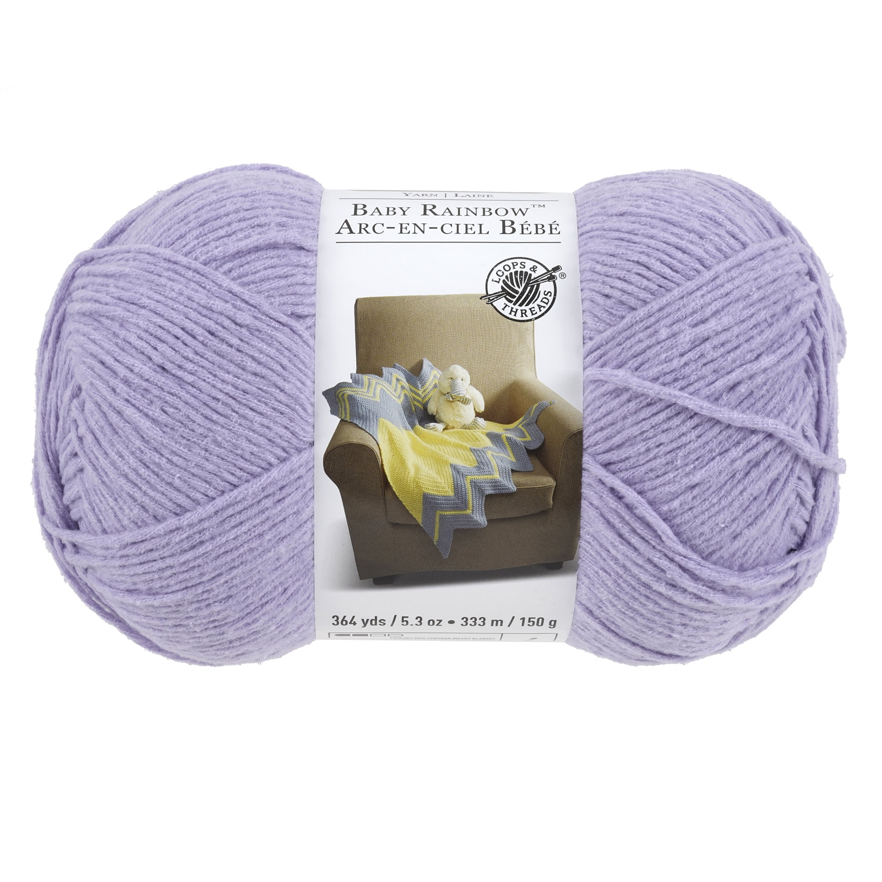 Baby Rainbow Yarn by Loops & Threads - Yarn for Knitting - Crochet ...