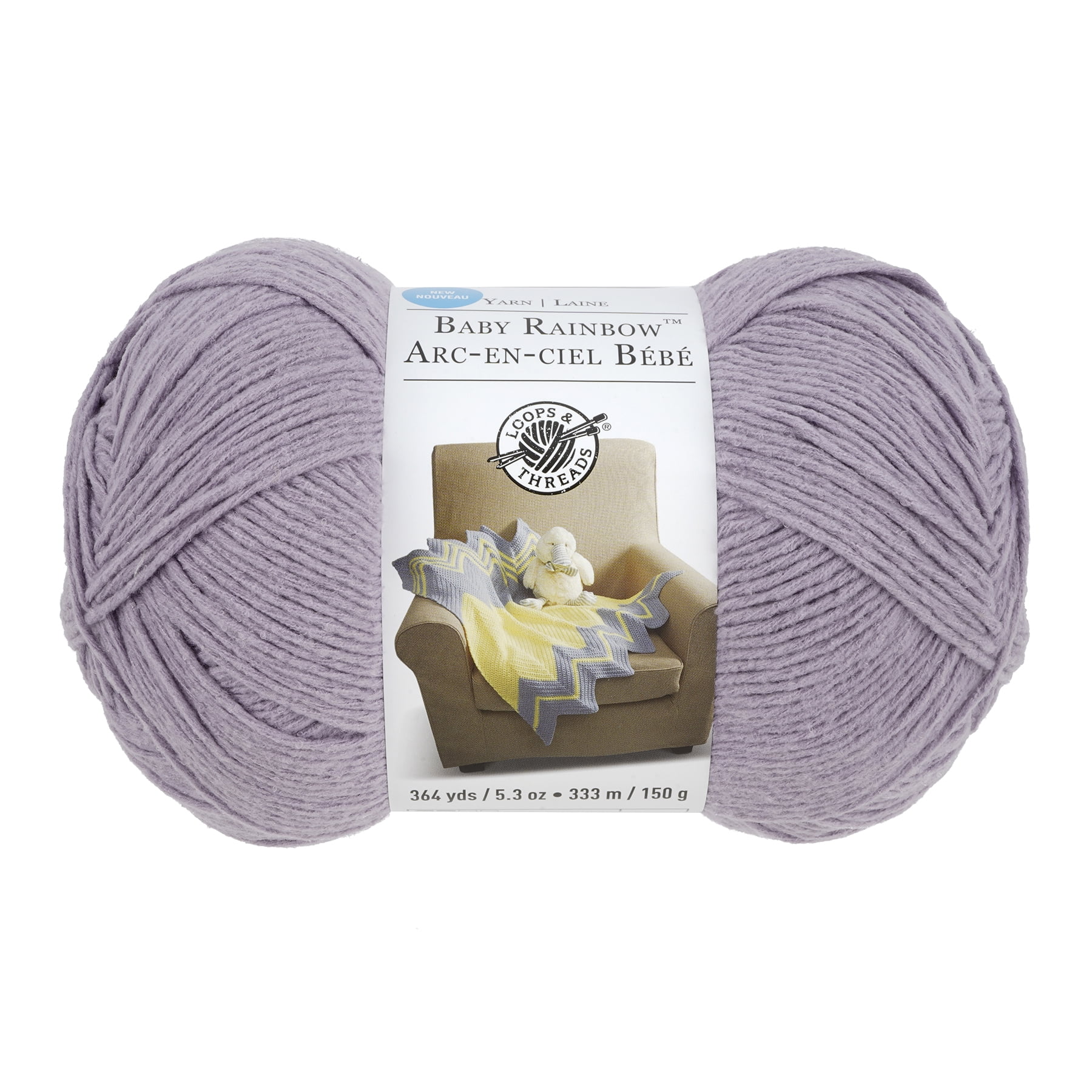 Baby Rainbow Yarn by Loops & Threads - Yarn for Knitting - Crochet ...