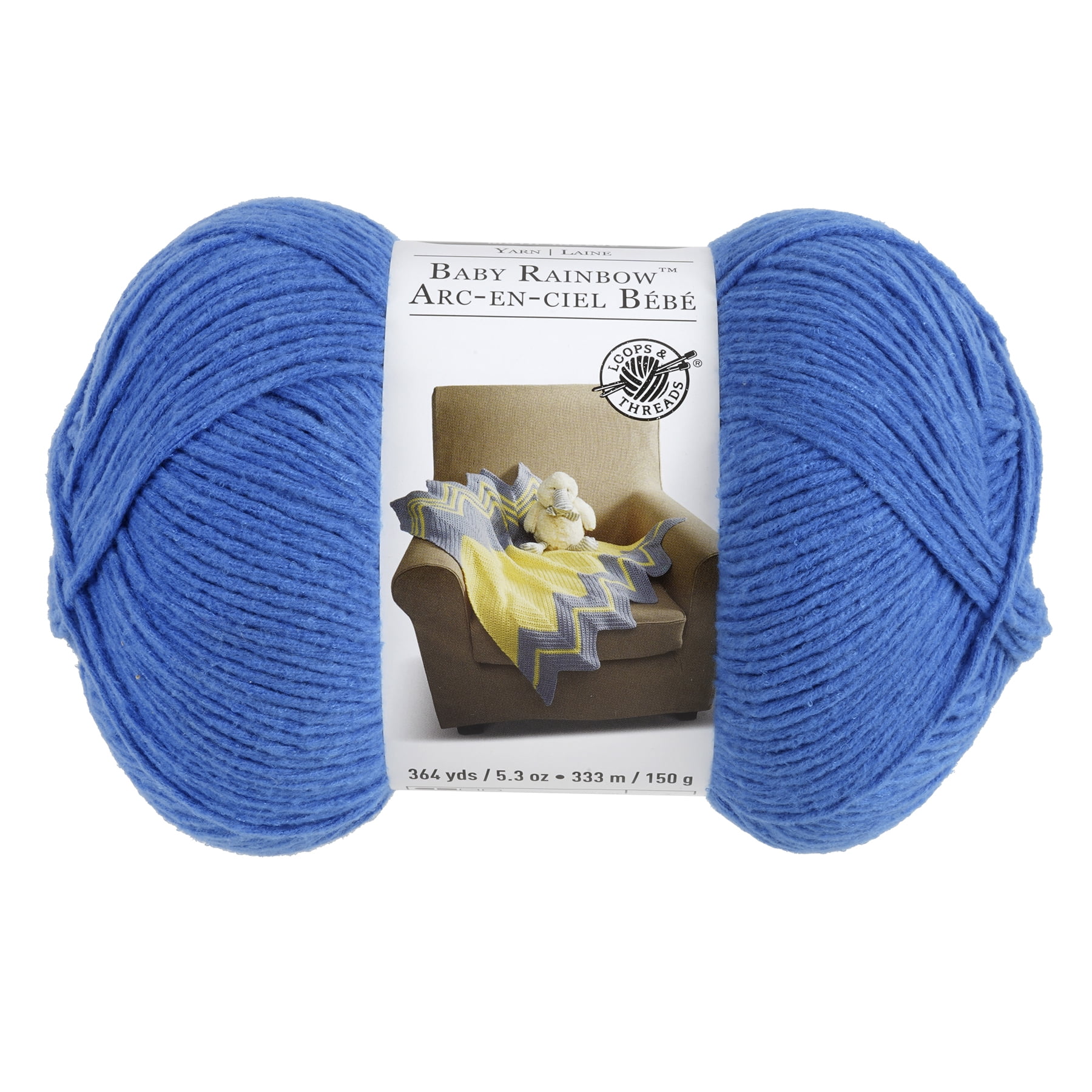 Baby Rainbow Yarn by Loops & Threads - Yarn for Knitting - Crochet ...