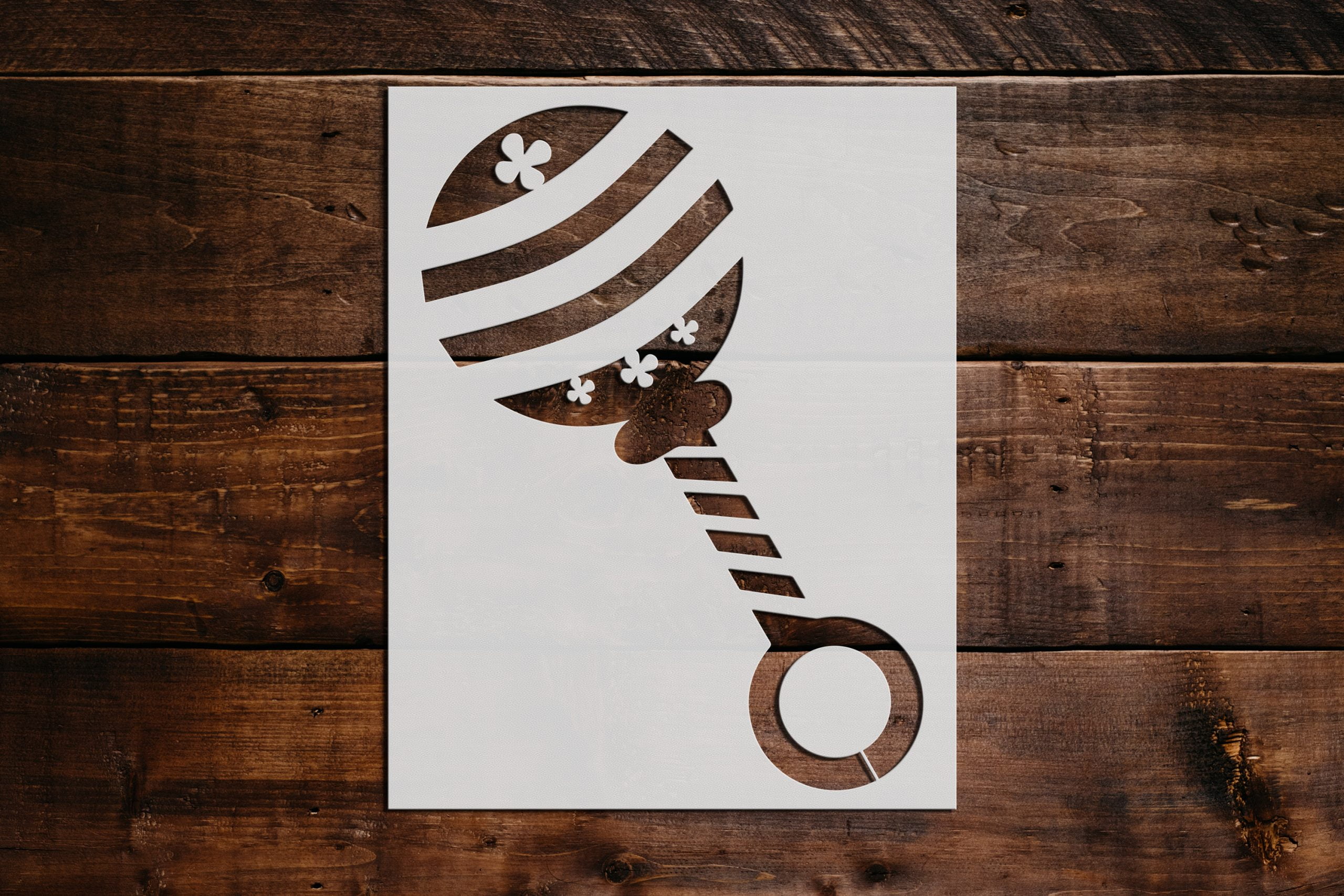 Baby Rattle Stencil - Art and Wall Stencil (6"x5") - Walmart.com