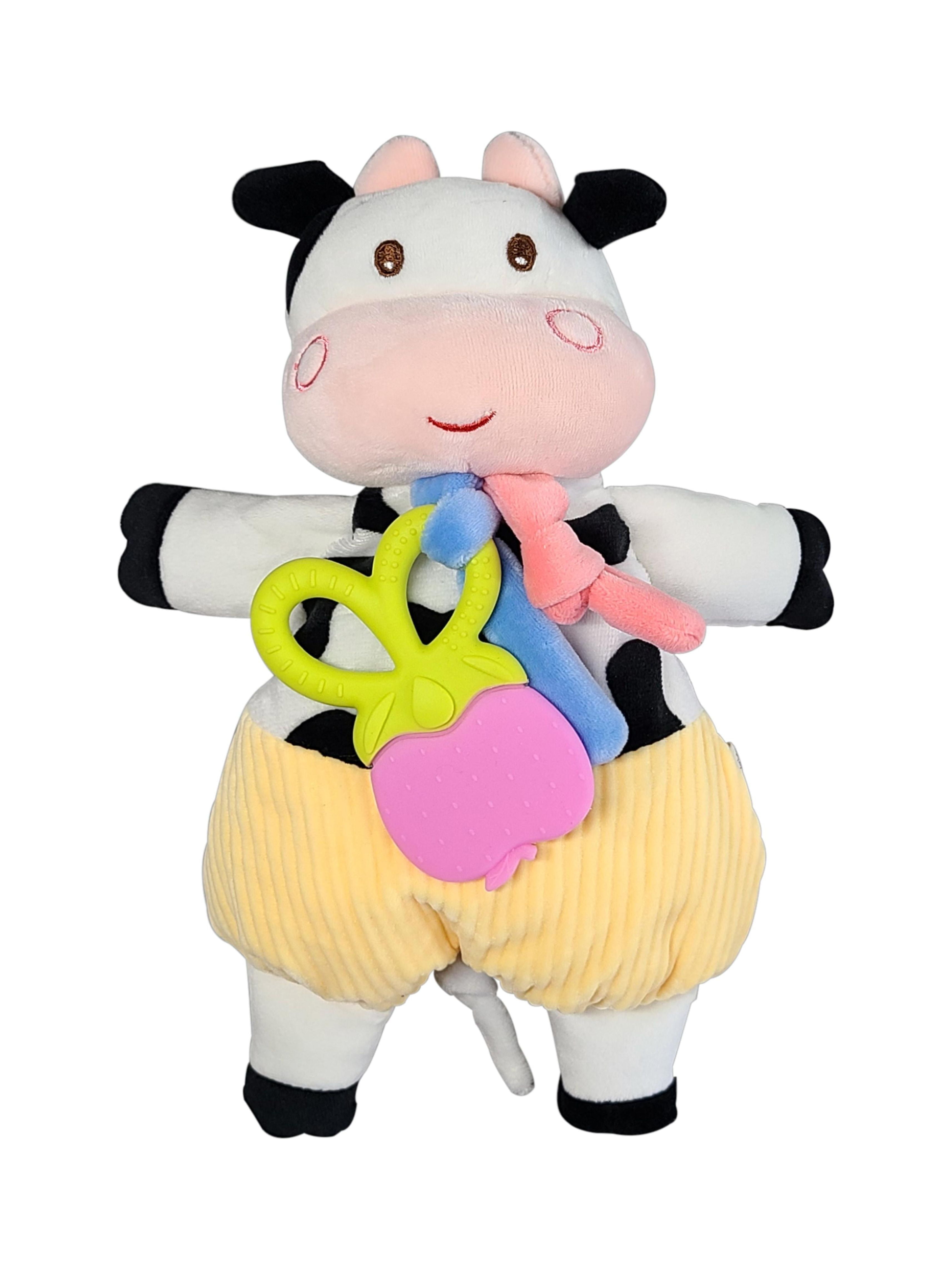 Baby Rattle Teeth Grinding Doll Cry Tear Cartoon Animal Pacifier - Cow ...