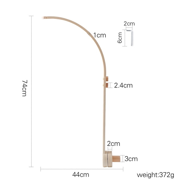 Baby Rattle Toy 0-12 Months Wooden Mobile On The Bed Newborn Music Box ...