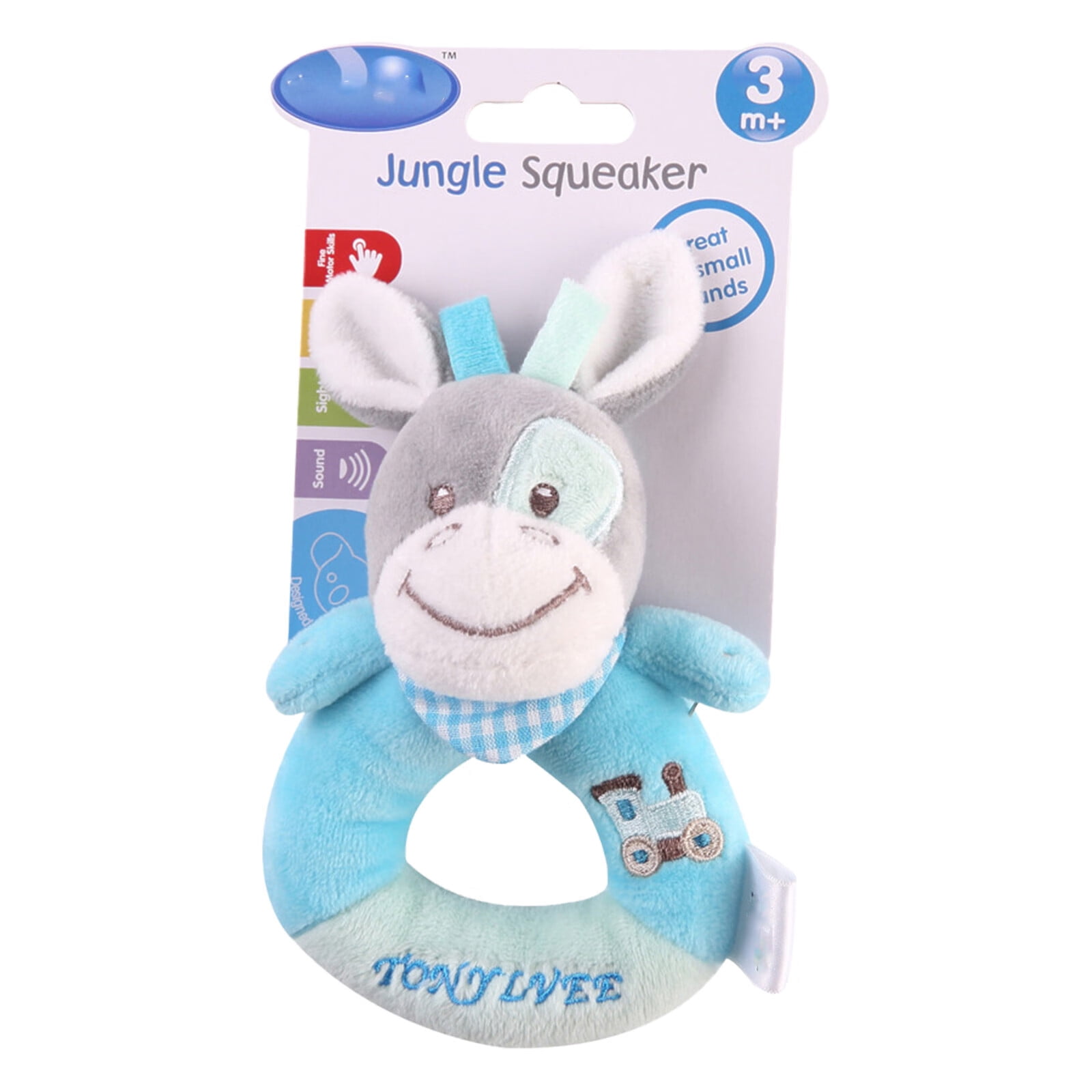 Baby Rattles Developmental Hand Grip Cartoon Baby Toys Animals ...