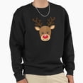 Baby Reindeer Face Christmas Design Cute Graphic Unisex Sweatshirt ...