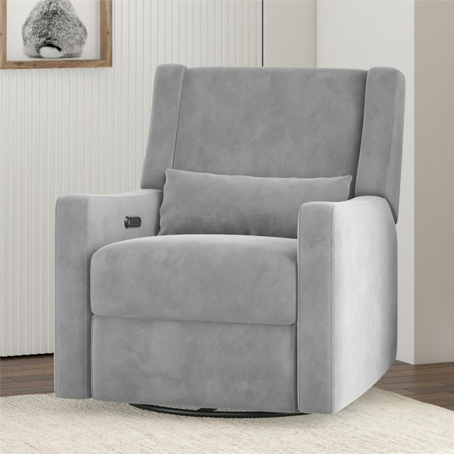 Baby Relax Otto 4-in-1 Nursery Swivel Glider Rocker Power Recliner with ...