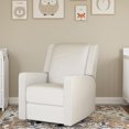 Baby Relax Robyn 2-in-1 Nursery Rocker Recliner, White Linen - Walmart.com