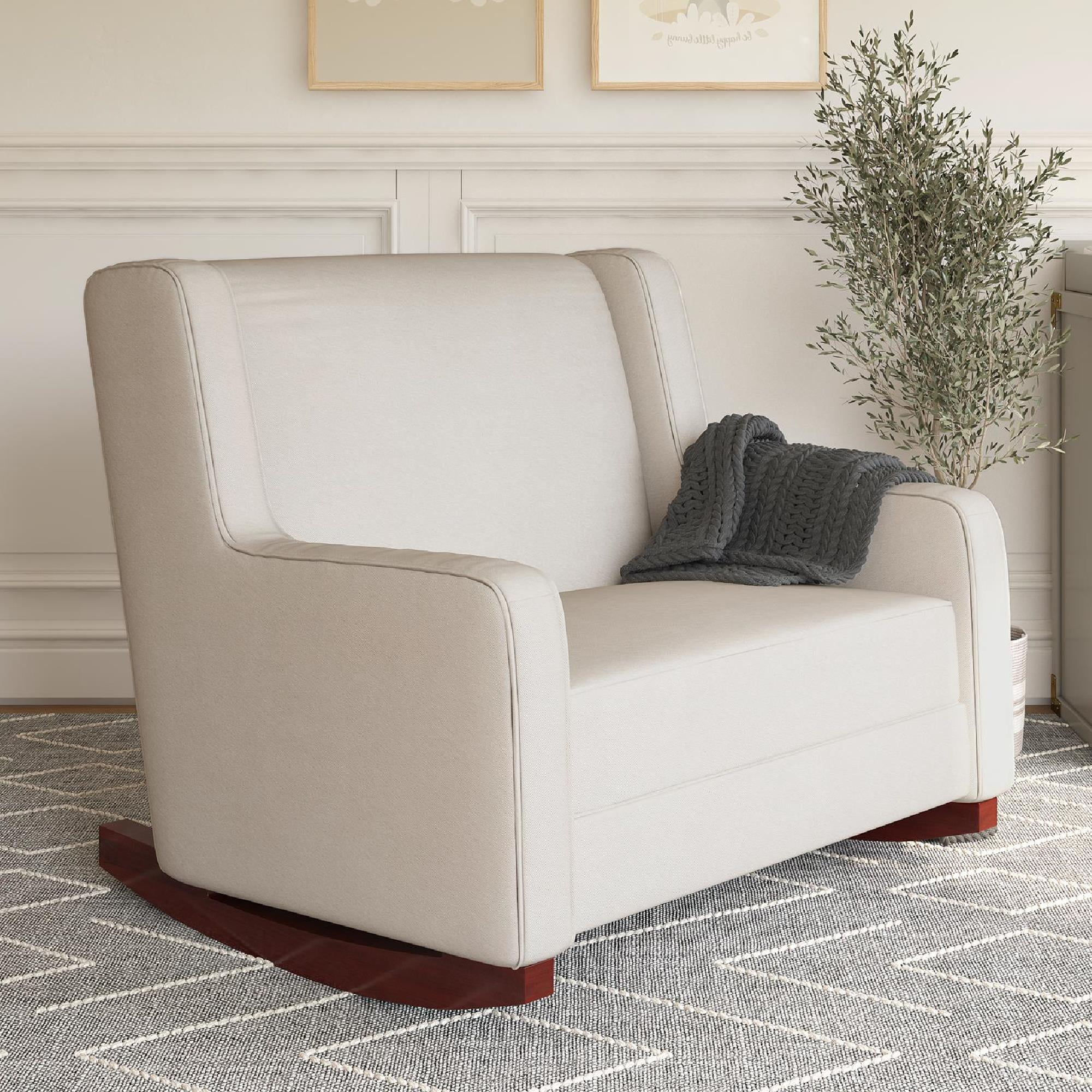 Baby Relax Upholstered Hadley Double Rocker, Beige - Walmart.com