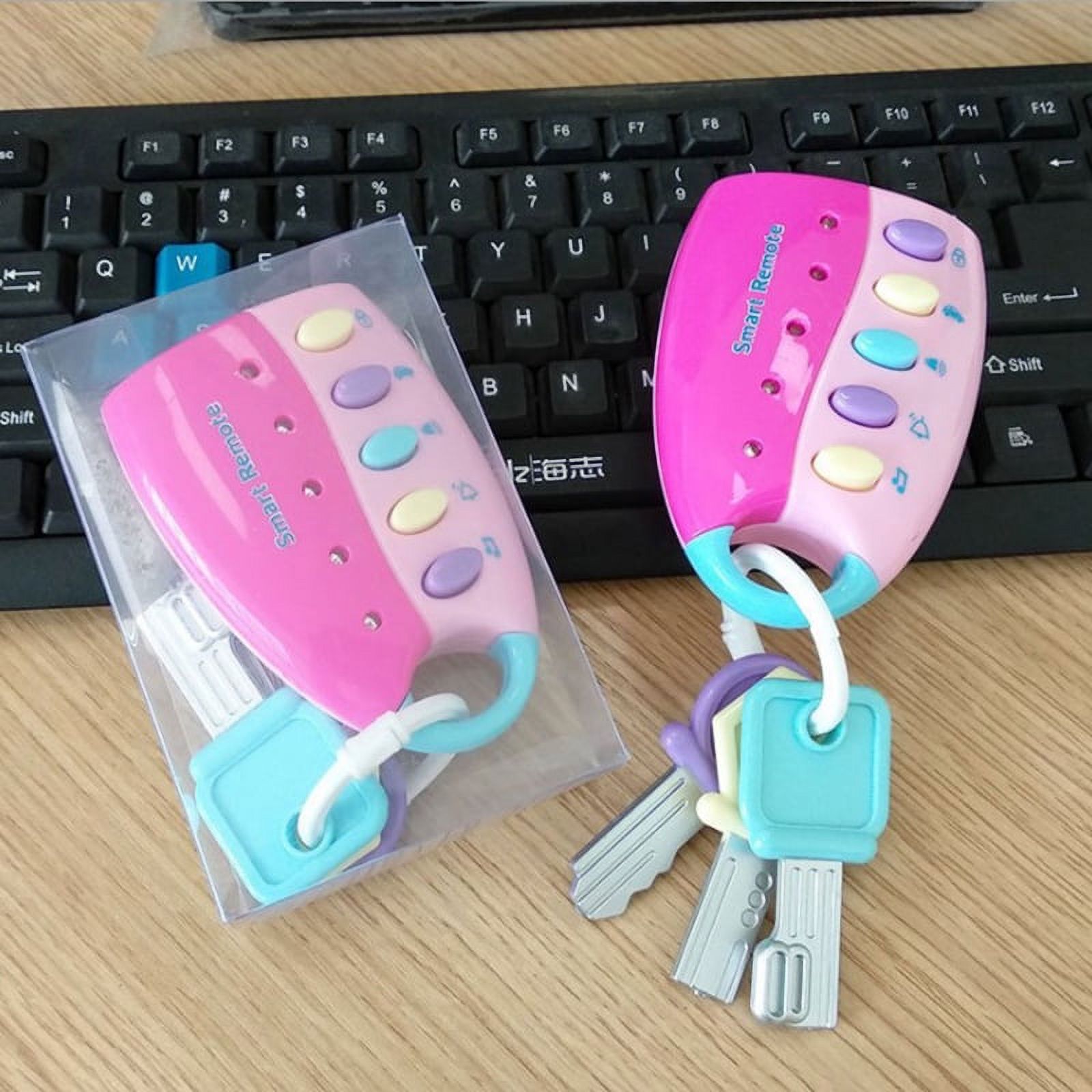 Baby Remote Control Musical Car Key Toy Chanin Light Play Education ...