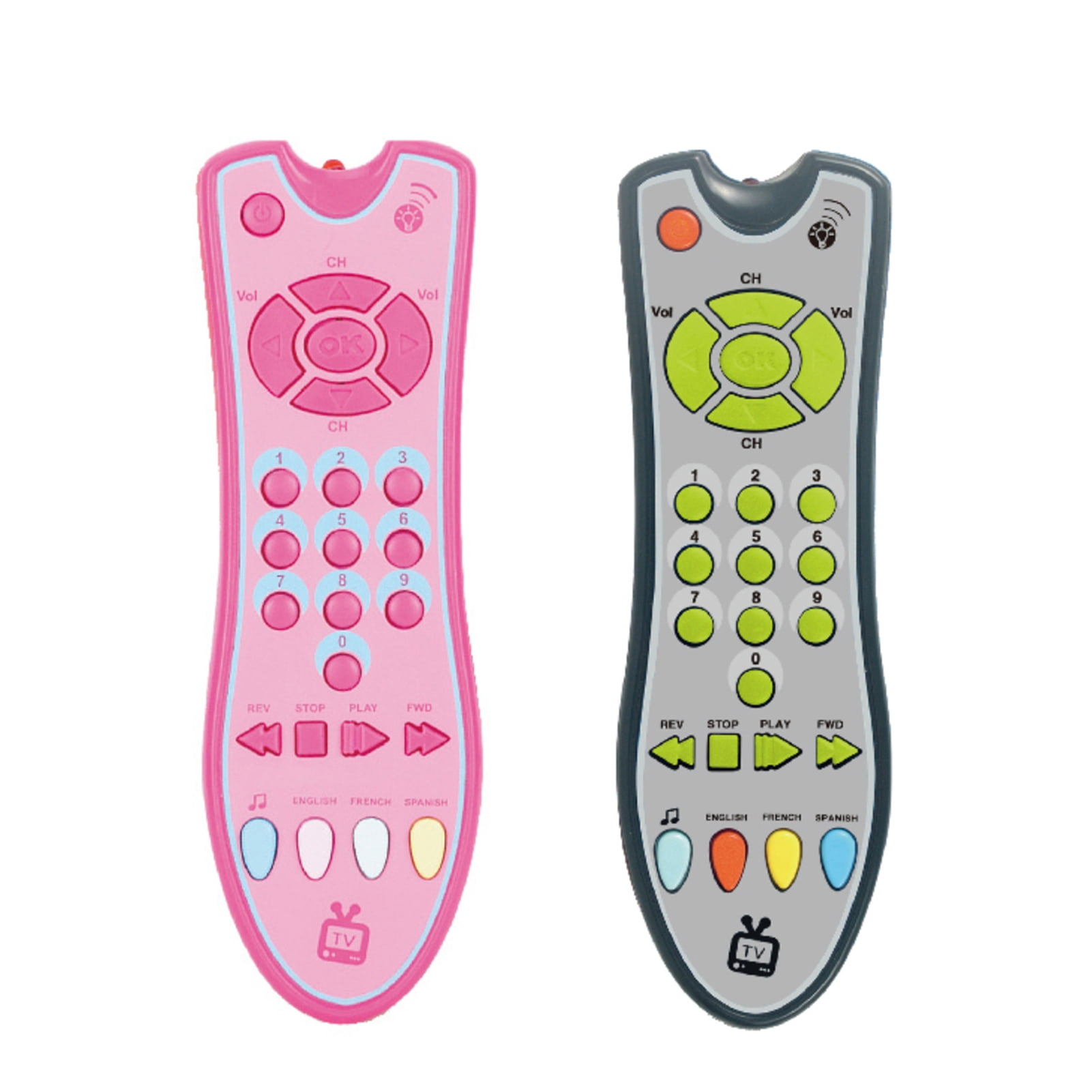 Baby Remote Control Toy with Sound & Light, Realistic Toy Remote for ...