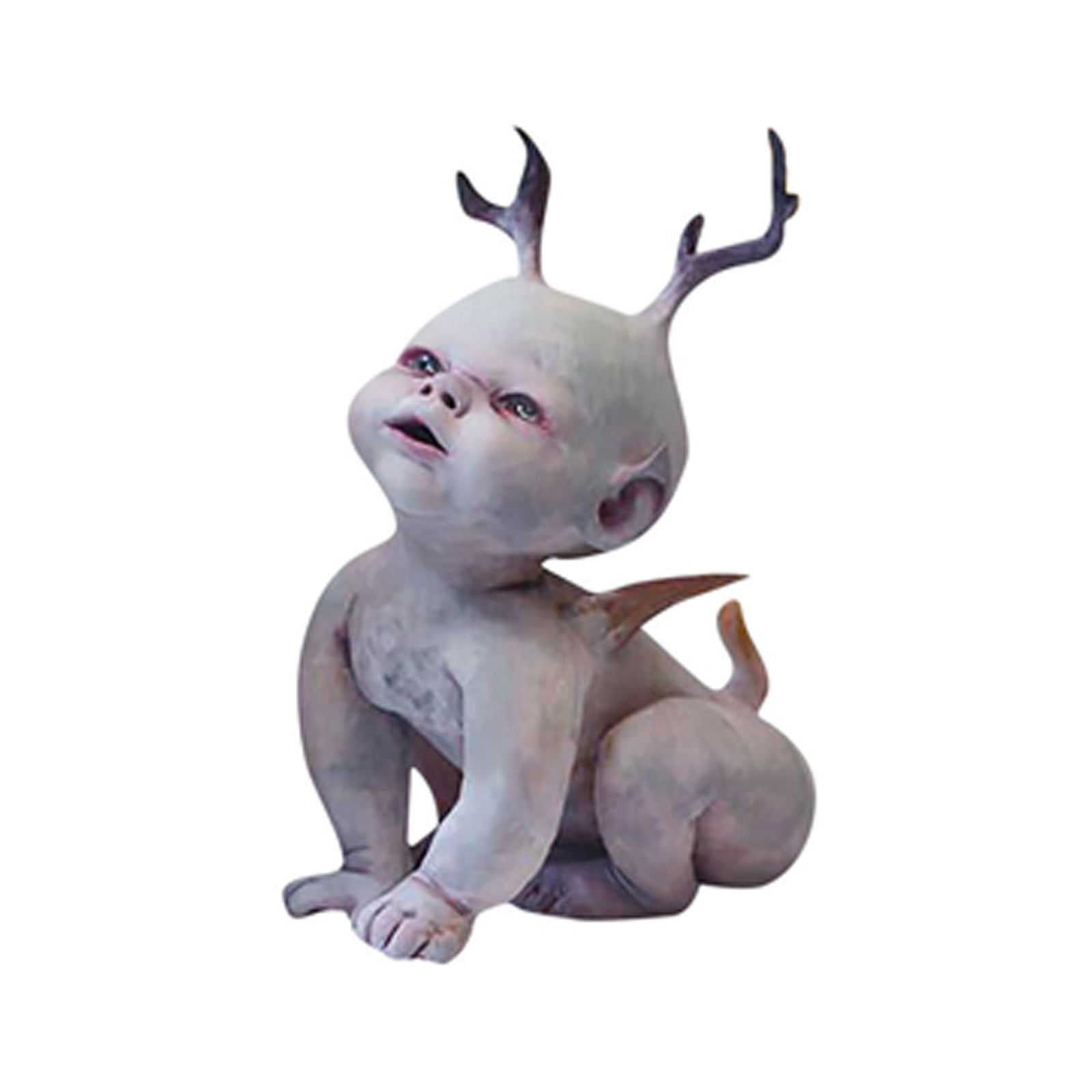 Baby Resin Statue Halloween Figurine Terrifying Nursery Desk Ornament ...