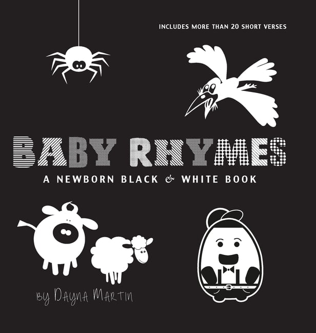 Baby Rhymes: A Newborn Black & White Book: 22 Short Verses, Humpty ...