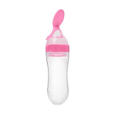 Lavaport 1pcs Newborn Baby Squeezing Feeding Bottle Silicone Training ...