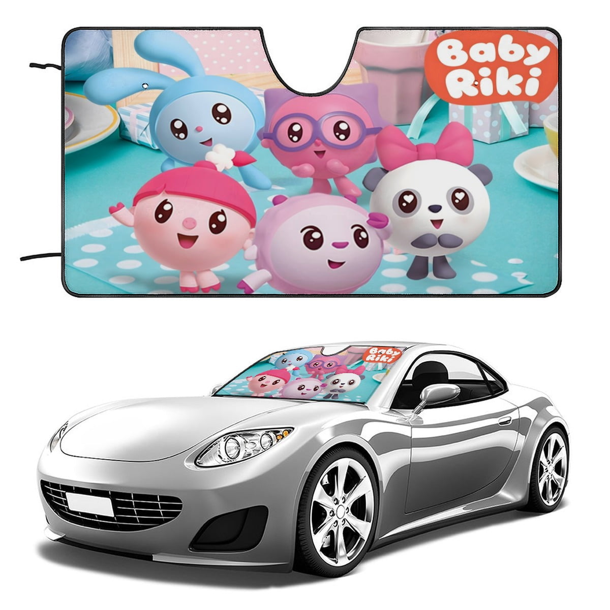 Baby Riki-theme Windshield Sun Shade Front Protector Folding Car Sun ...