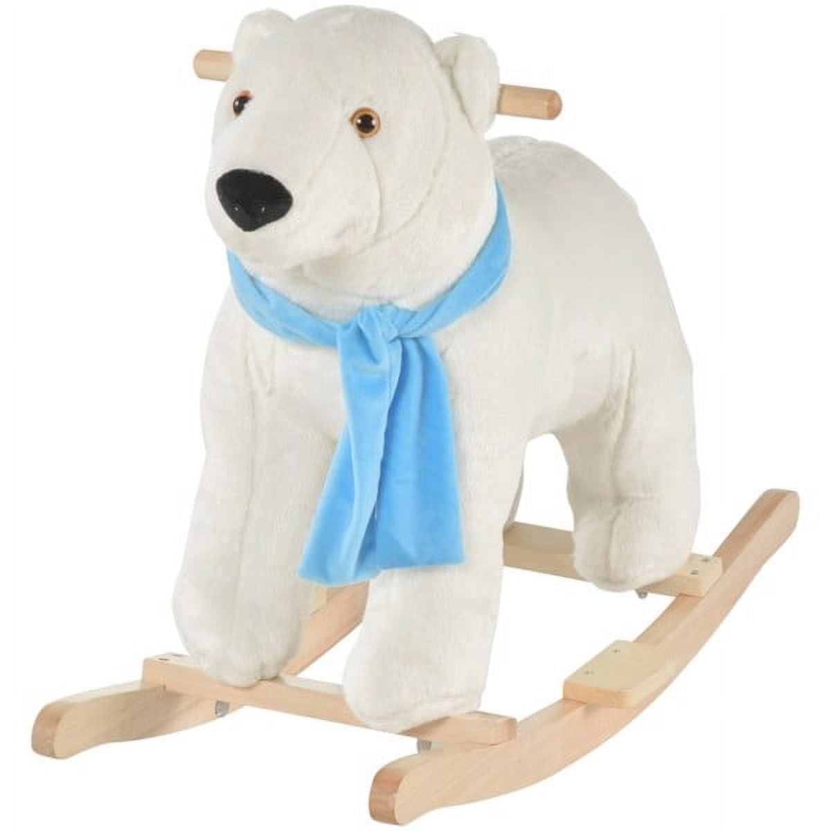 Baby Rocking Horse with Cute Bear Design for 18-36 Month,Stuffed Ride ...