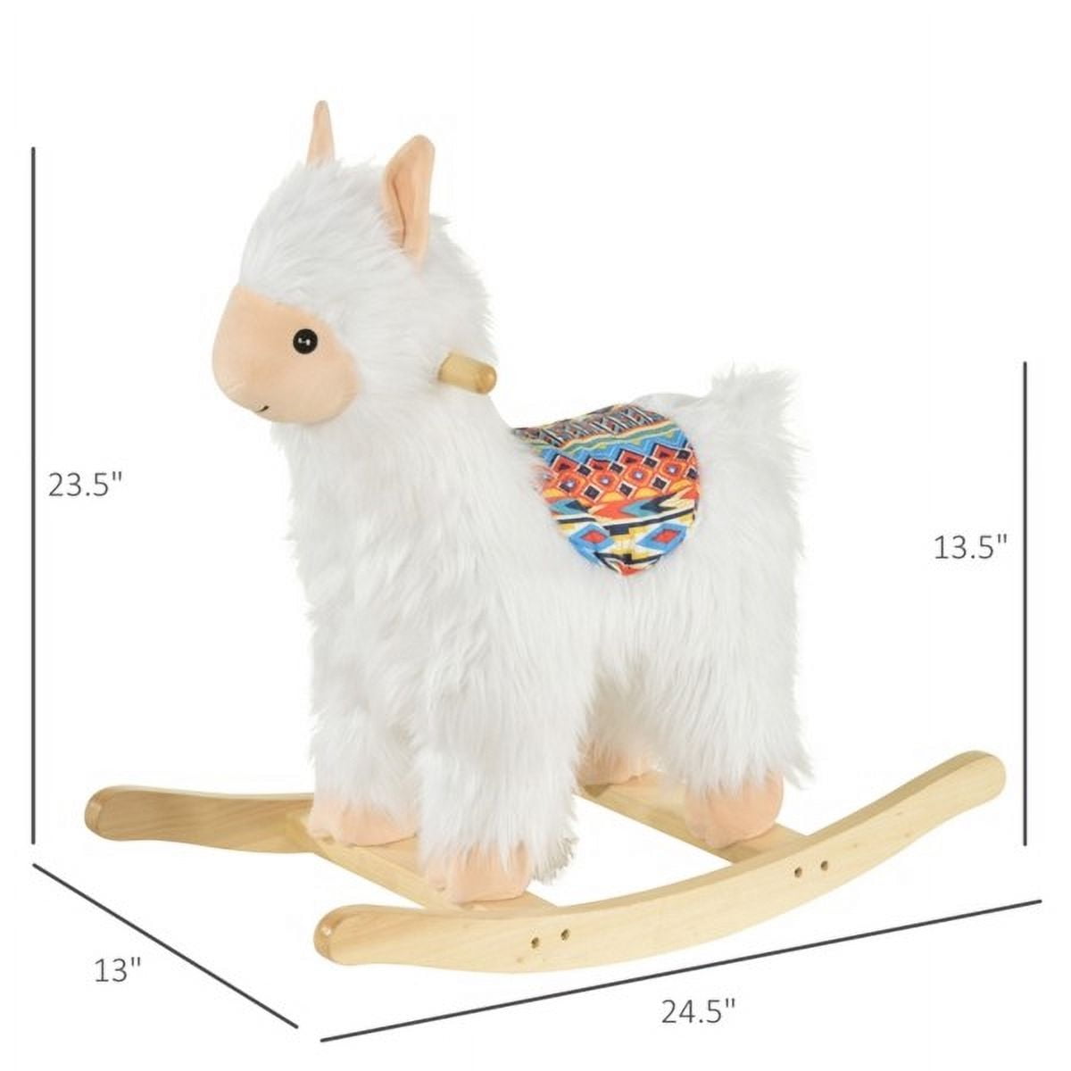 Baby Rocking Horse with Cute Bear Design for 18-36 Month,Stuffed Ride ...