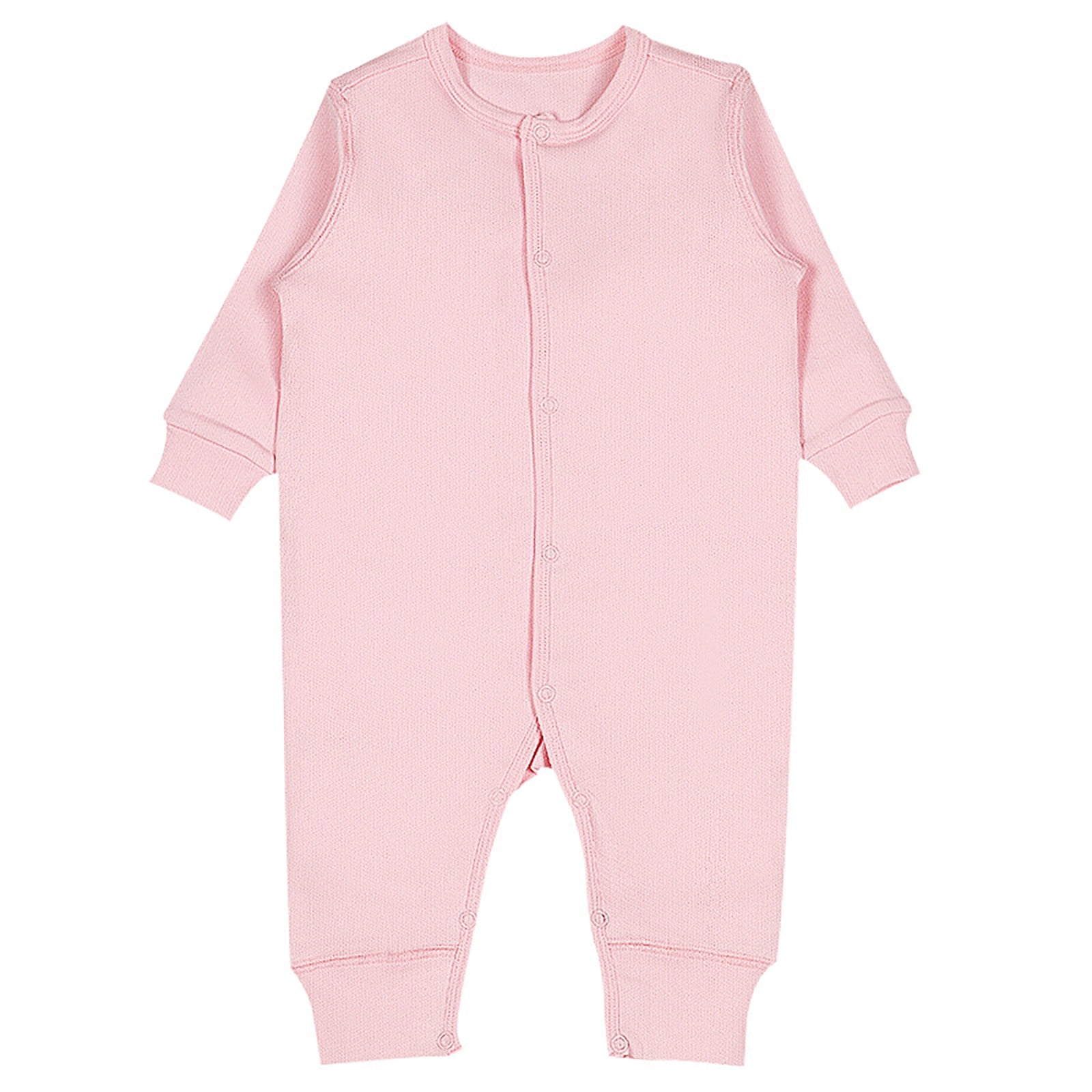 Baby Romper Plain Color Girls Summer Outfits Long Sleeve New Born ...