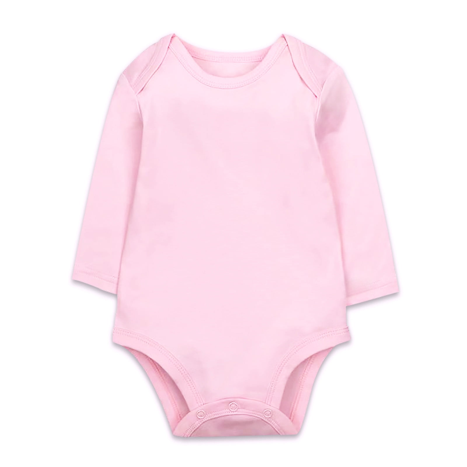 Baby Romper Solid Color Summer Clothes Girl Long Sleeve Clothes Baby ...