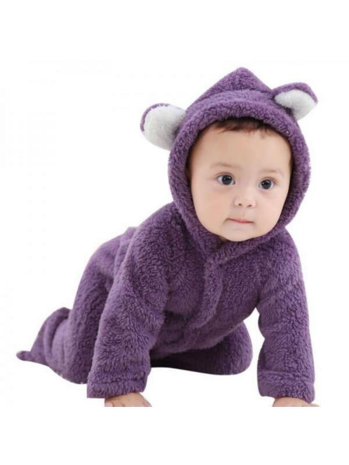 Baby Rompers, Baby Clothes Coral Fleece Hoodies Clothes, Children Girls ...