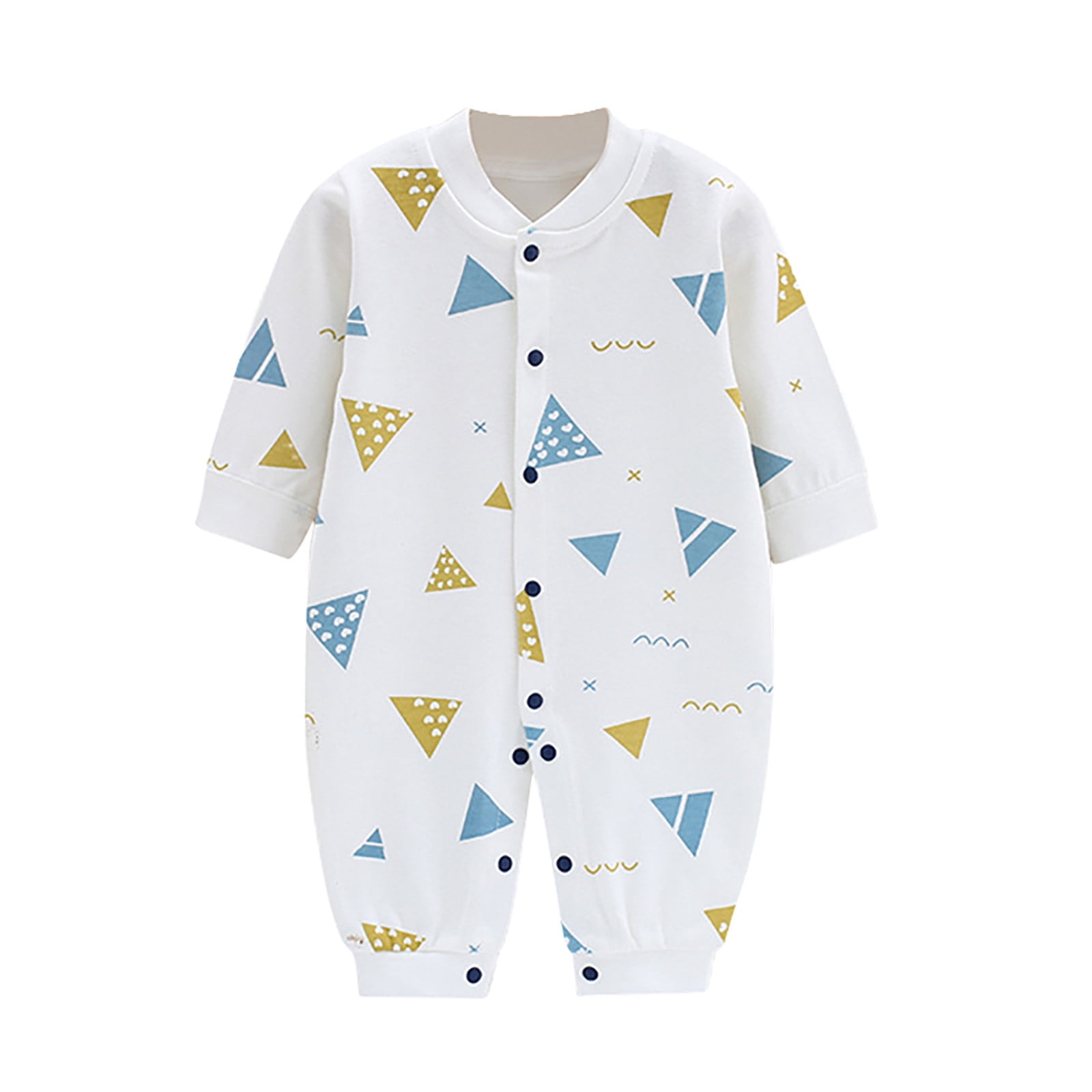 Baby Rompers Baby Boy Girl Cotton Print Romper Jumpsuit Playsuits ...