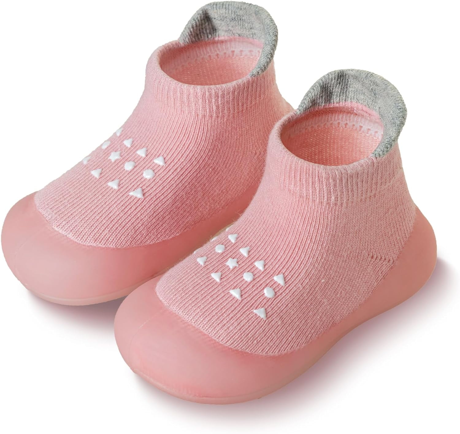 Baby Rubber Sole Non-Skid Walking Sock Shoes, Baby Indoor Floor ...