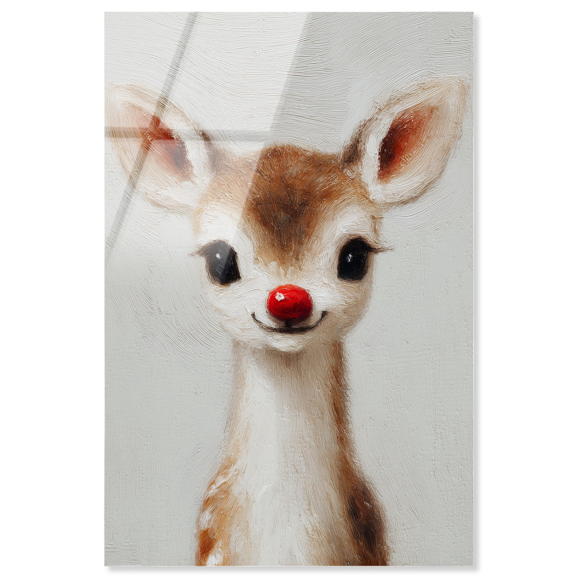 Baby Rudolph Acrylic Print Christmas Wall Decor by Art Remedy, Ready to ...