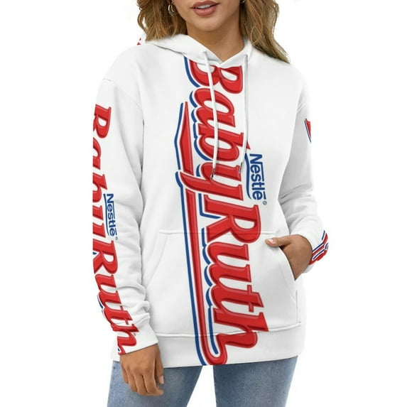 Baby Ruth Halloween Candy Oversized Hoodie Women Drawstring Sweatshirts ...