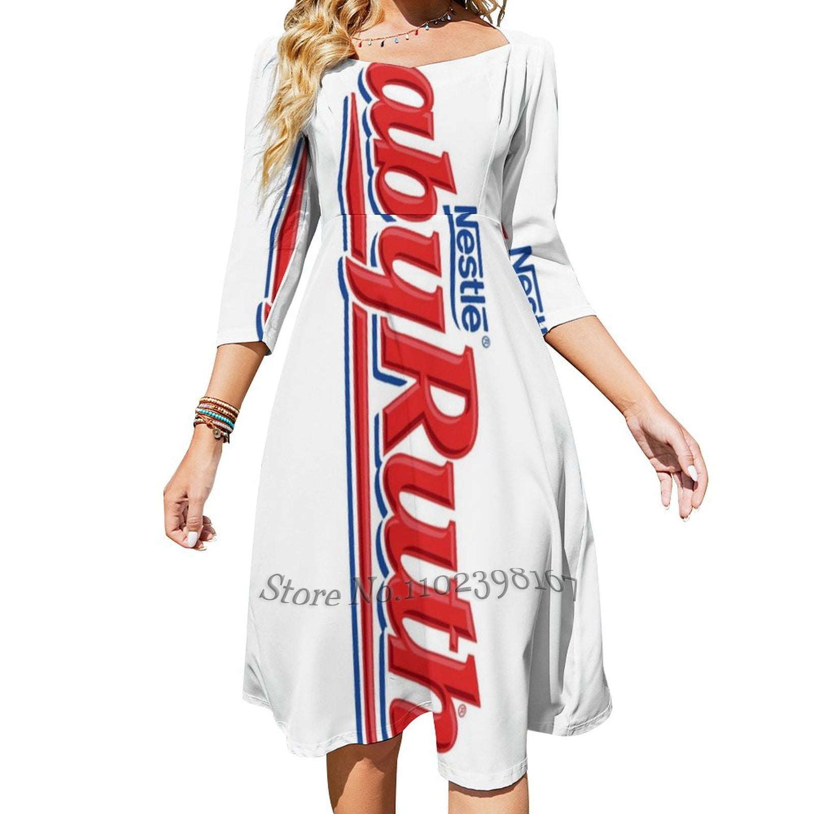 Baby Ruth Halloween Candy Sweet Elegant Dress Women Korean Kawaii ...