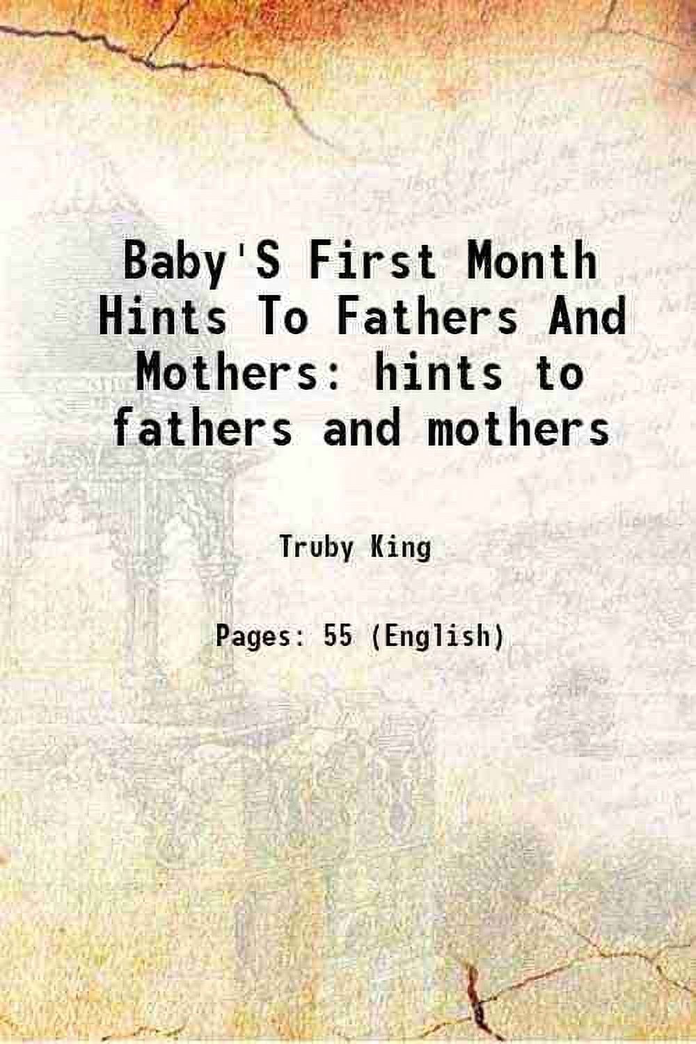 Baby'S First Month Hints To Fathers And Mothers hints to fathers and ...