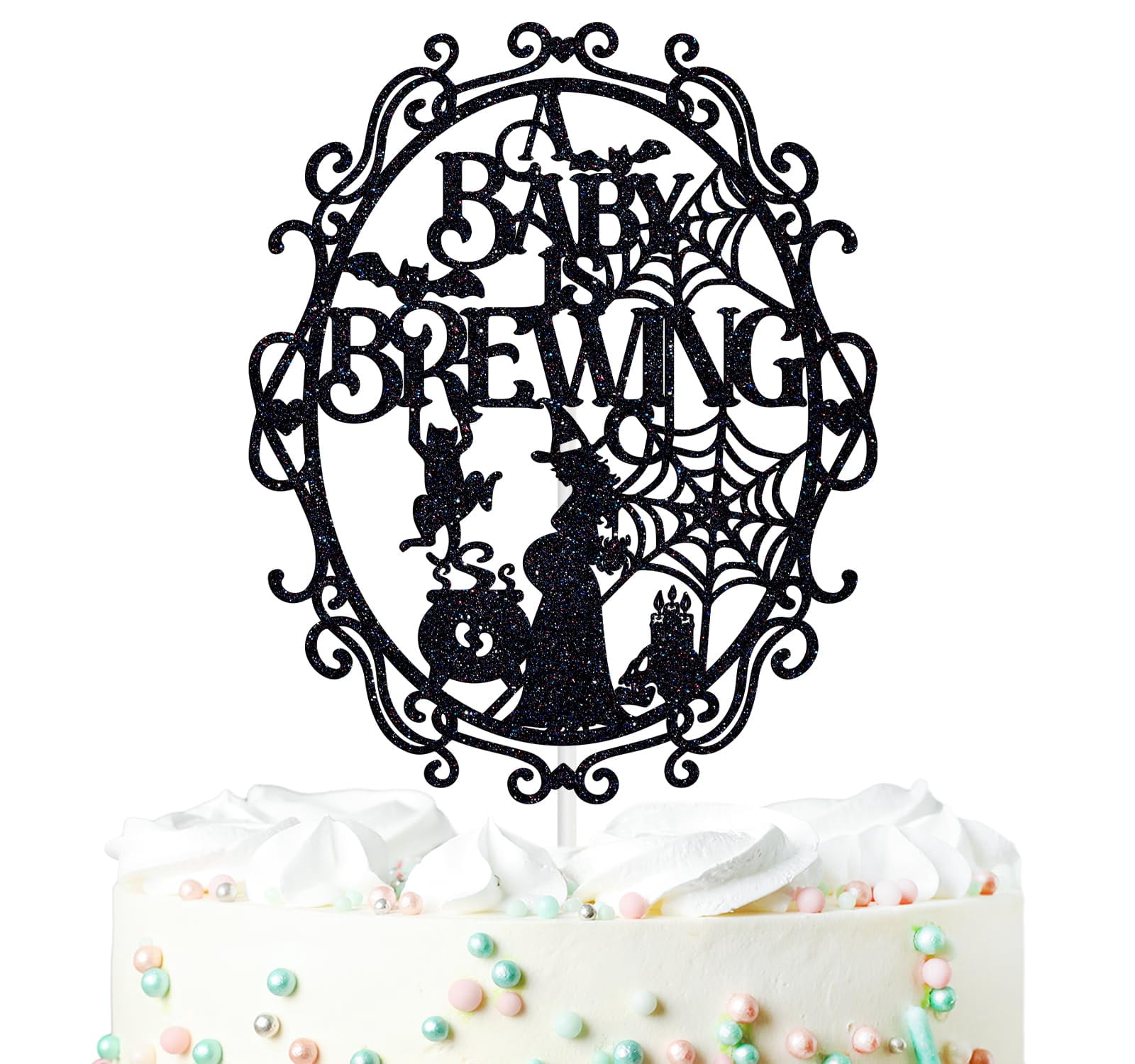 A Baby is SCH4 Brewing Cake Topper, A Little Boo is Almost Due Cake ...