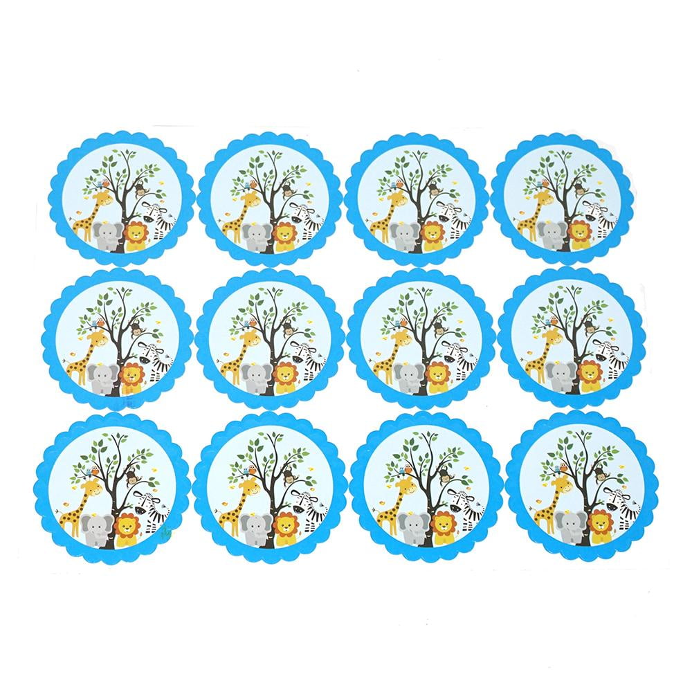 Baby Safari Seal Paper Stickers, Blue, 2-1/2-Inch, 12-Count - Walmart.com