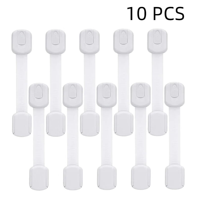 Baby Safety Locks for Cabinets - (10 Pack) Adjustable Cabinet Locks for ...
