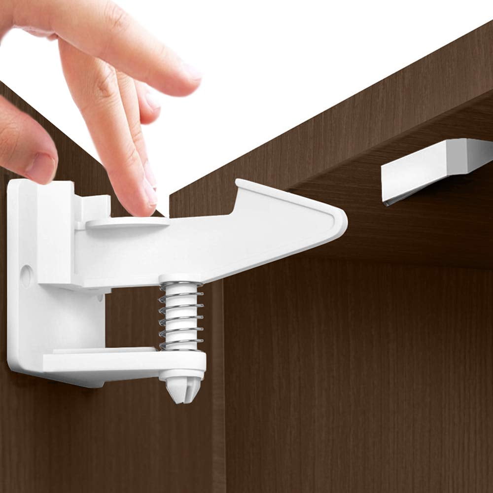 Baby Safety Locks for Cabinets & Drawers, Adjustable Childproofing ...