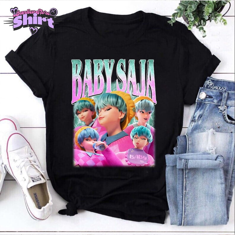 Baby Saja Retro Unisex Shirt, Demon Hunter Villain Tee, Gothic Fantasy ...