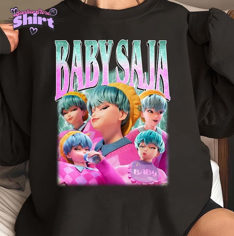 Baby Saja Retro Unisex Sweathirt, Kpop Demon Hunter Villain Sweater ...