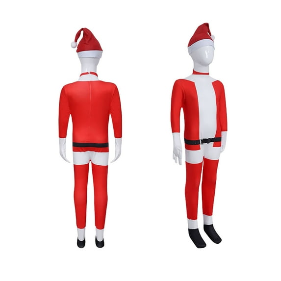 Baby Santa Outfit Long Sleeve Santa Bodysuit with Hat Sets Baby Boy ...