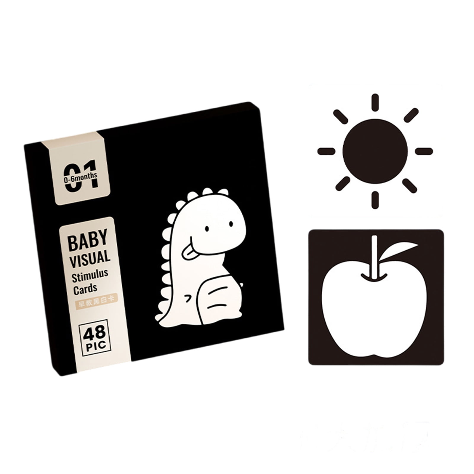 Baby Sensory Cards Black and White Cards Baby Flashcards Sensory Toy ...