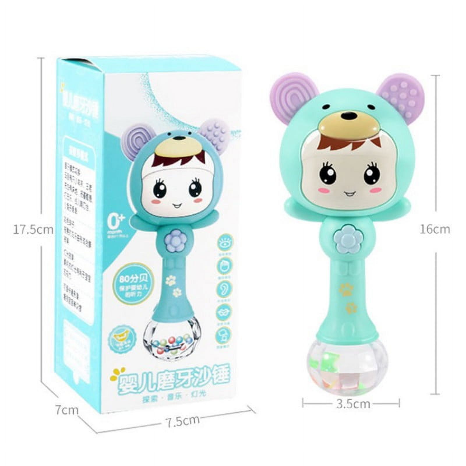 Baby Shaker Sand Hammer Toy Dynamic Rhythm Stick Baby Rattles Kids ...