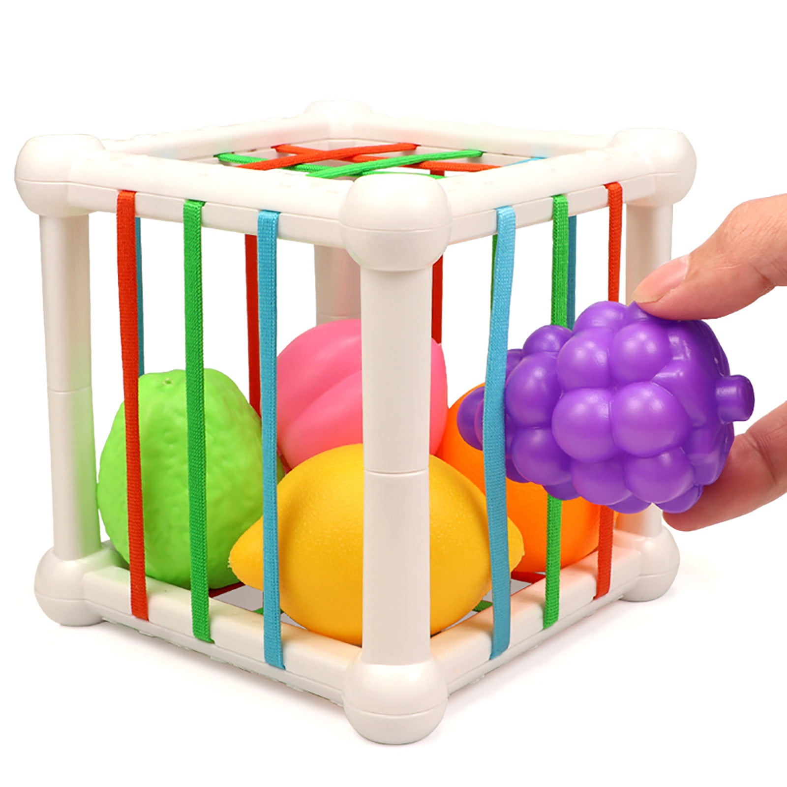 Baby Shape Sorter Sensory Toy - Colorful Educational Sorting Bin for ...