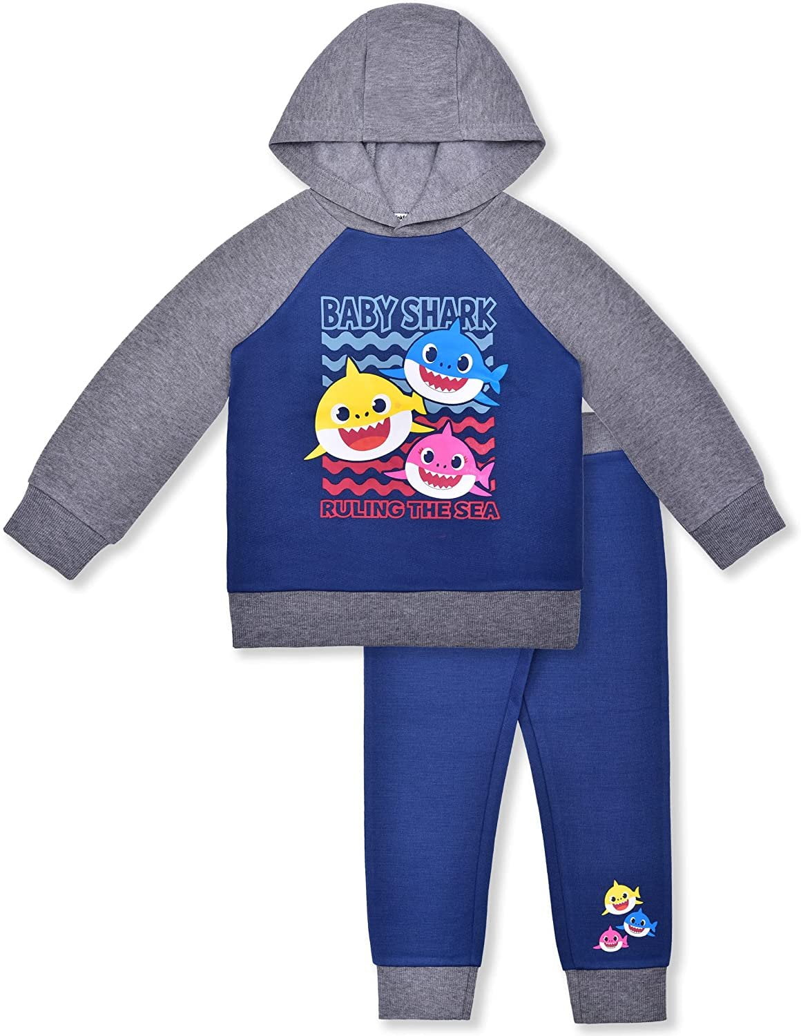 Baby Shark, Daddy Shark and Mommy Shark Boys 2 Piece Hoodie and Jogger ...