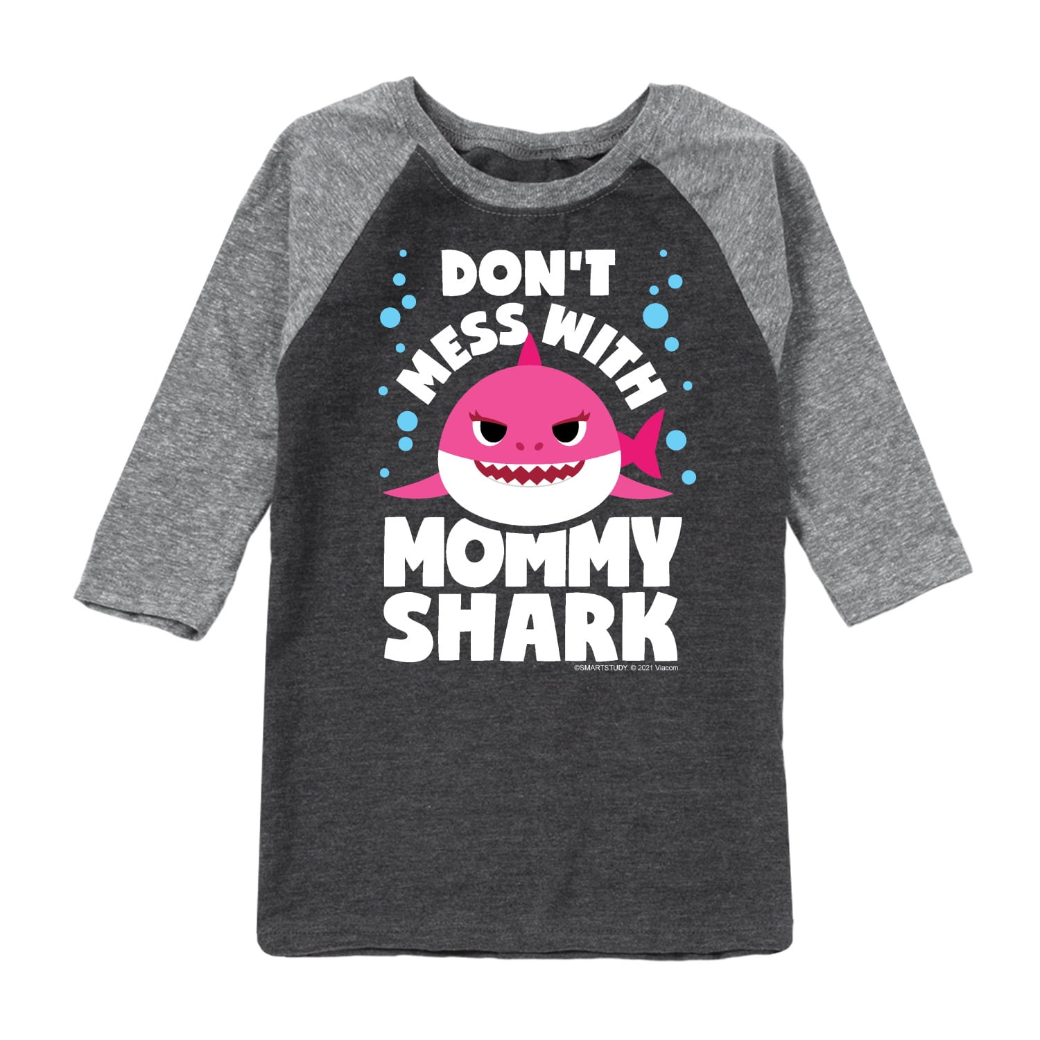 Baby Shark - Don't Mess With Mama Shark - Toddler And Youth Raglan ...