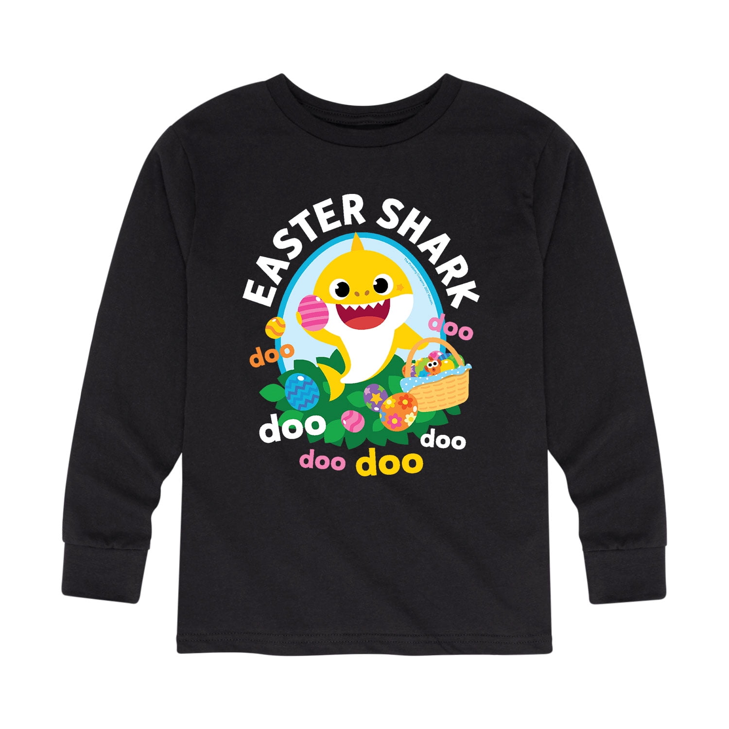 Baby Shark - Easter Sharks - Toddler And Youth Long Sleeve Graphic T ...
