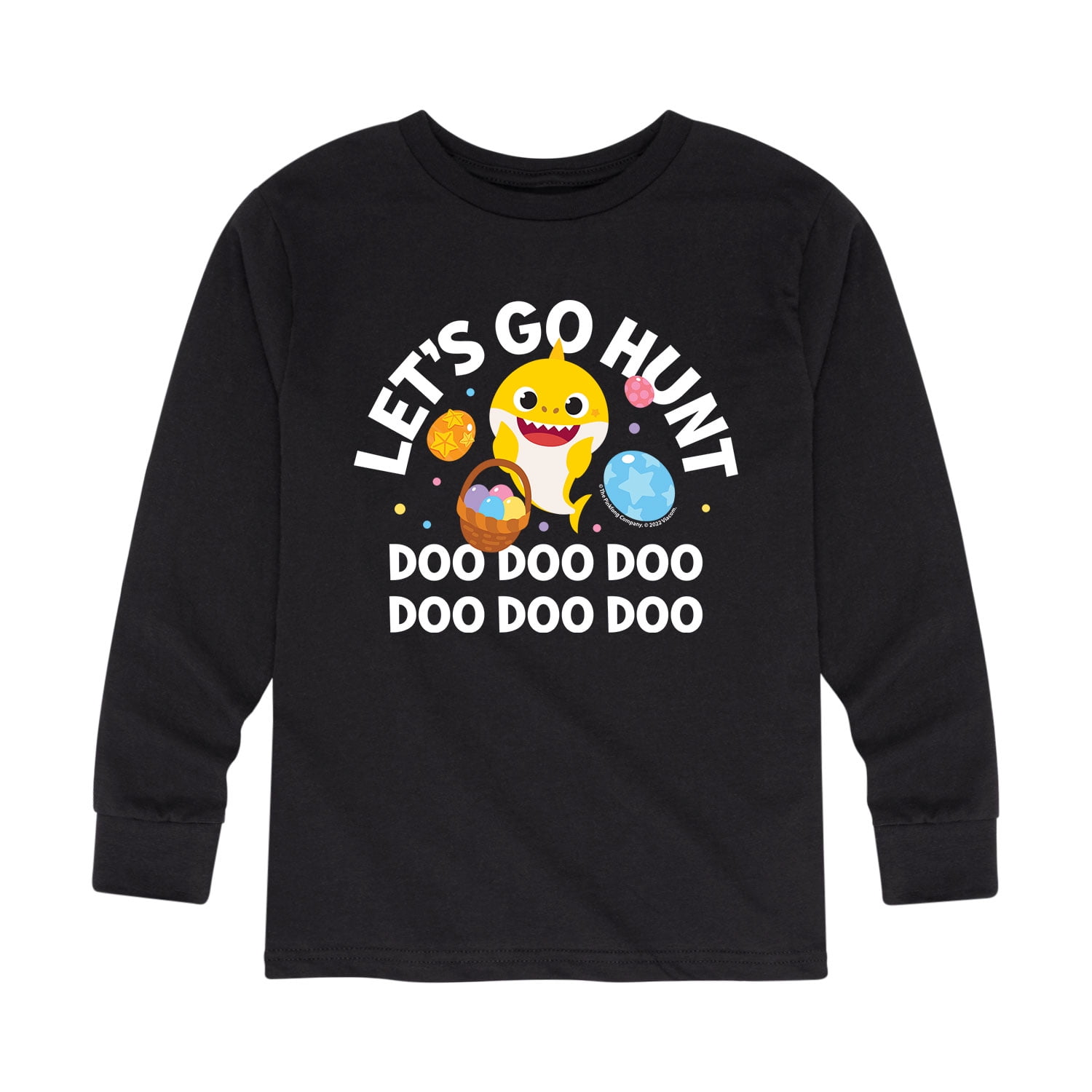 Baby Shark - Easter Sharks - Toddler And Youth Long Sleeve Graphic T ...